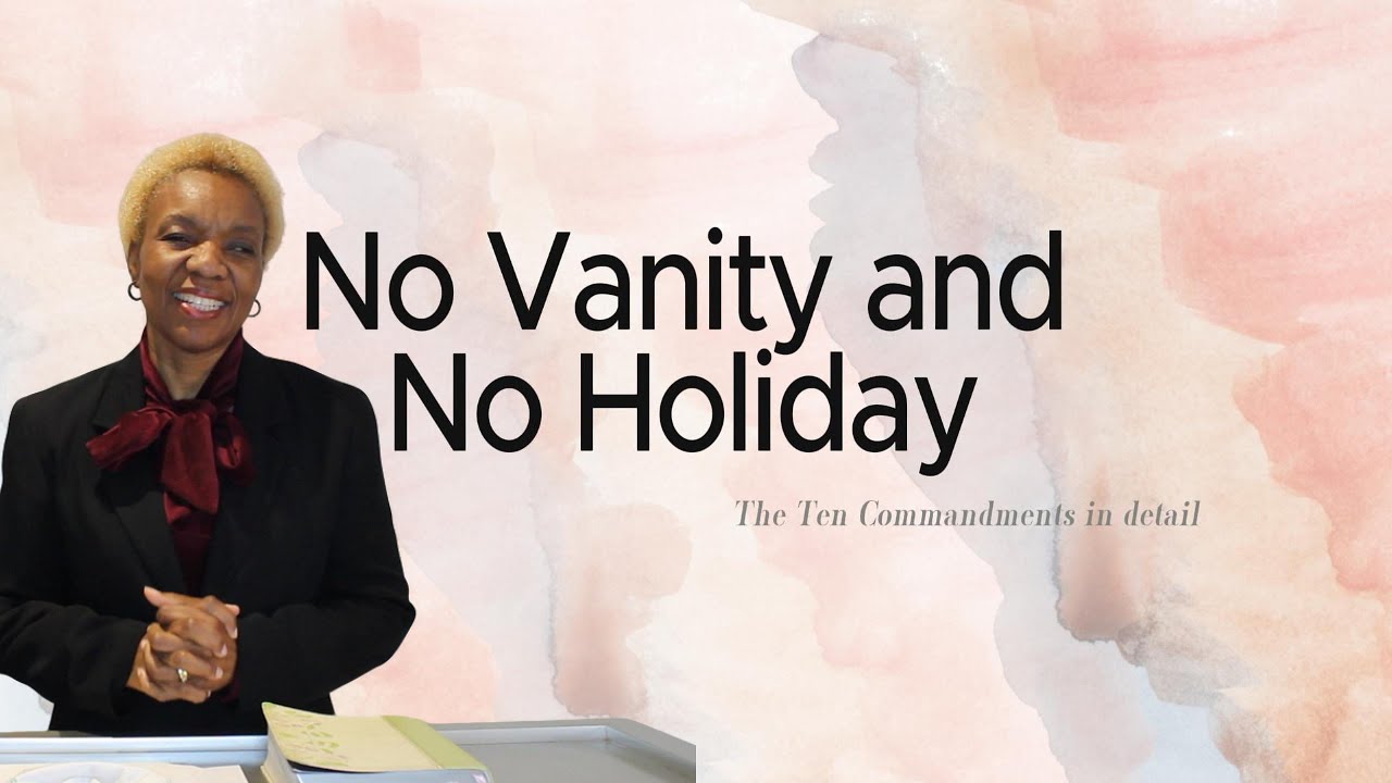 No Vanity and No Holiday - YouTube