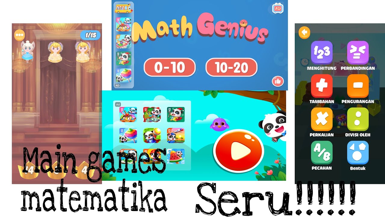 Serunya belajar matematika melalui game - YouTube