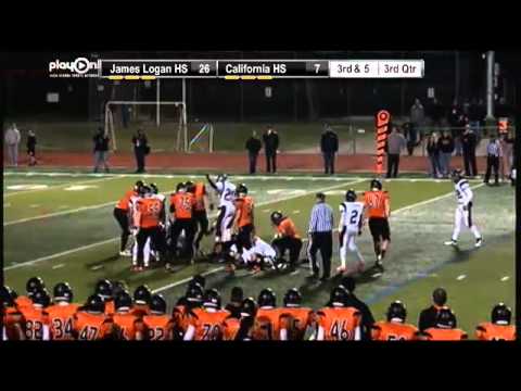 Football - James Logan vs. California - YouTube