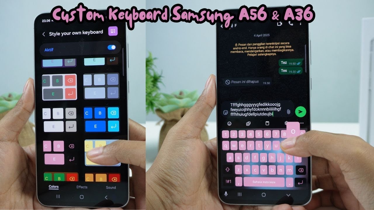Cara Custom Keyboard HP Samsung A56 & Samsung A36 - YouTube