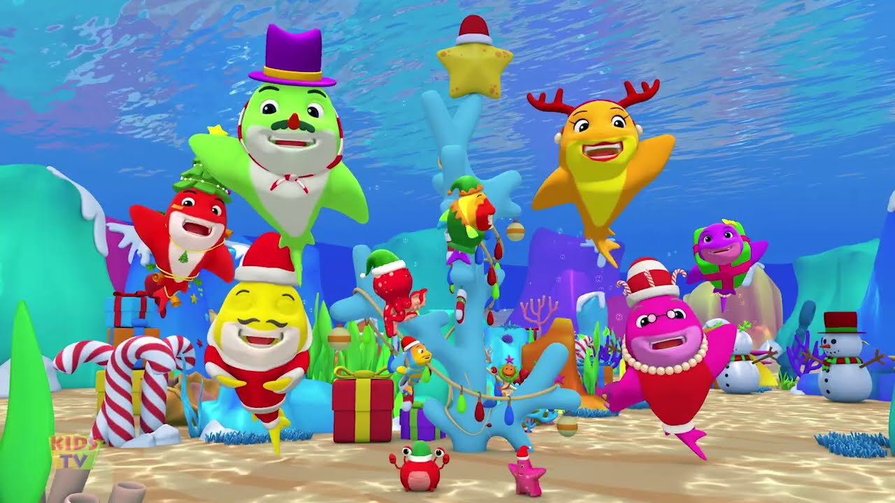 Christmas Baby Shark Holiday Song | Children's Music | Christmas Carols ...