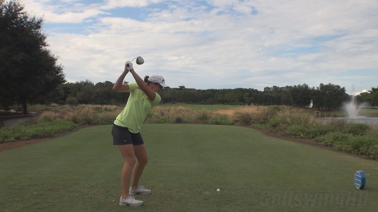 ALISON WALSHE - DTL DRIVER GOLF SWING LATE 2013 - REGULAR & SLOW MOTION ...