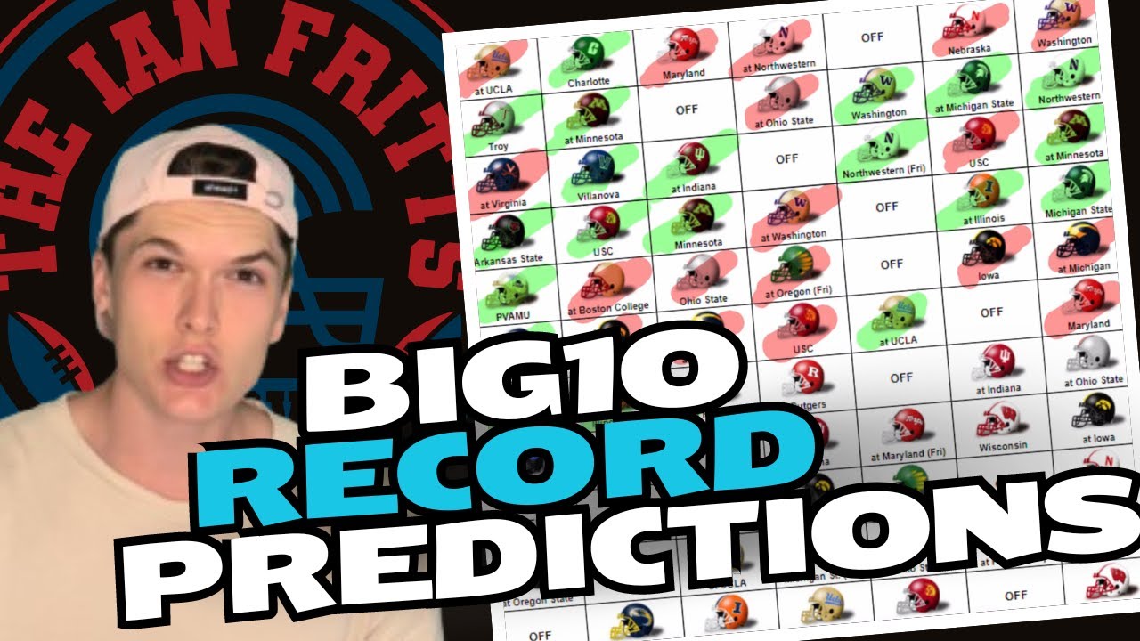 BIG 10 RECORD PREDICTIONS - YouTube