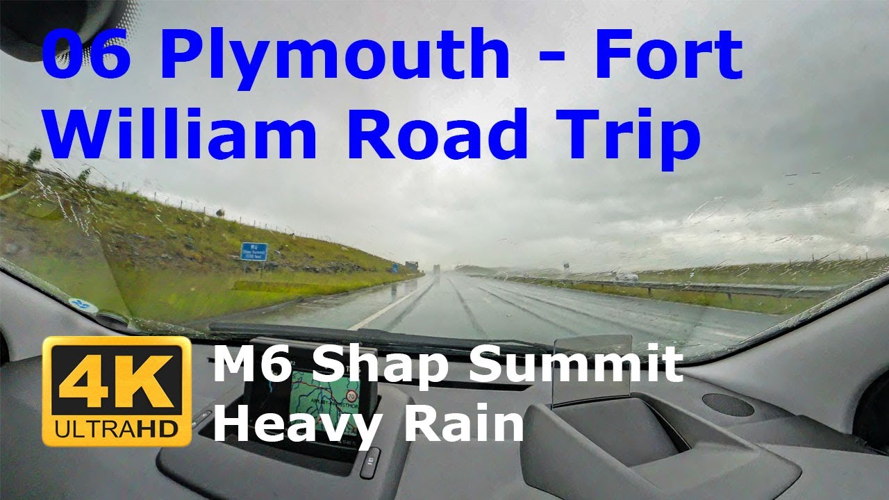 06 Drive M6 North to Shap Summit. Plymouth-Fort William Road Trip ...