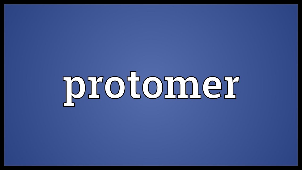 Protomer Meaning - YouTube