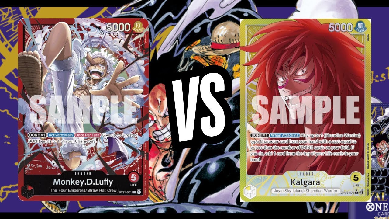 ST21 Luffy Gameplay vs OP08 Kalgara | ONE PIECE CARD GAME [OP10] - YouTube