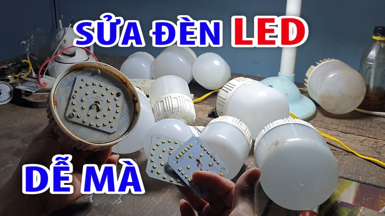 cách sửa bóng led đơn giản nhất - YouTube