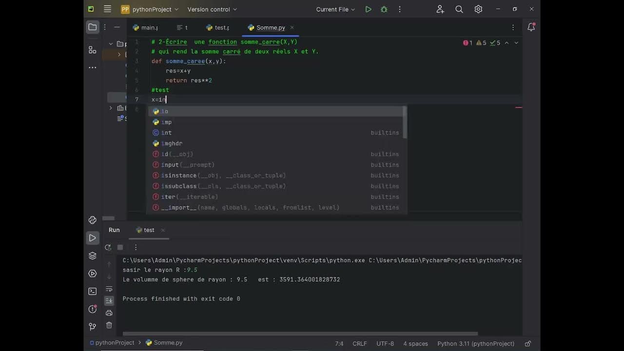Exercice_Somme_de_deux_Listes_en_PythonTitre - YouTube