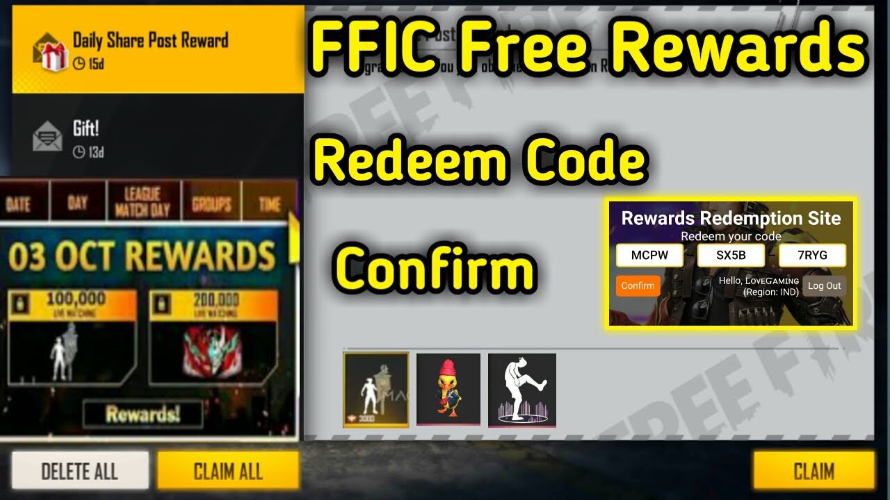 Ffic Free Rewards Redeem Code In Free Fire Tamil Love Gaming YouTube ffic-free-rewards-redeem-code-in-free-fire-tamil-love-gaming-youtube