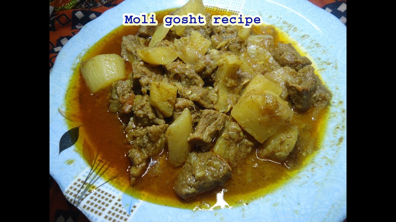Moli gosht recipe in hindi english - YouTube