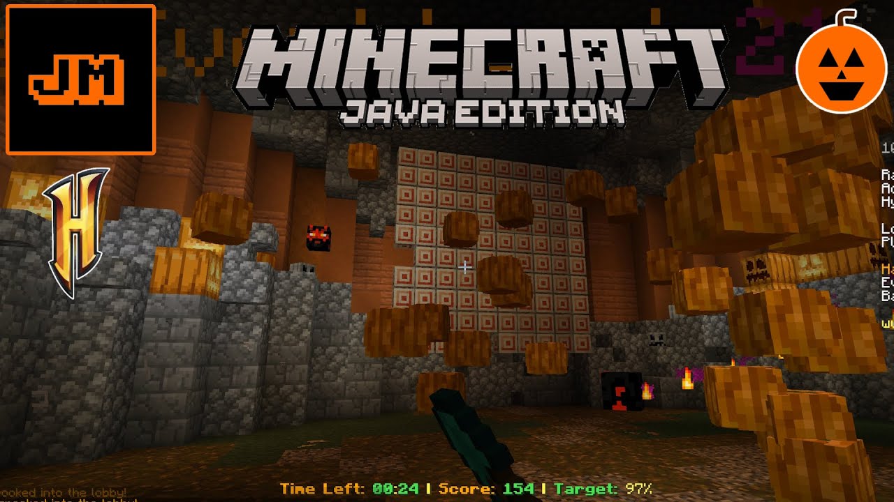 Playing Hypixel's Pumpkin Smash & Undead Archery (Minecraft Java ...