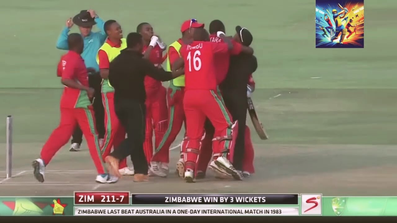 Greatest Upset ! Zimbabwe vs Australia 4th ODI 2014 Zim-Tri Series ...