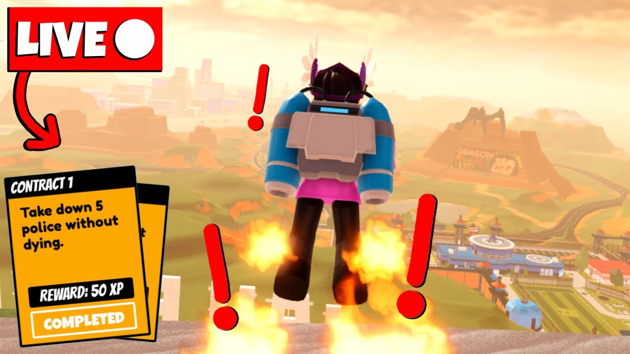 🔴 Roblox Jailbreak JETPACK UPDATE! FREE Season Pass! | Roblox Live ...