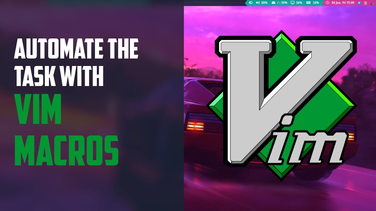 Automate the task with Vim Macro - YouTube