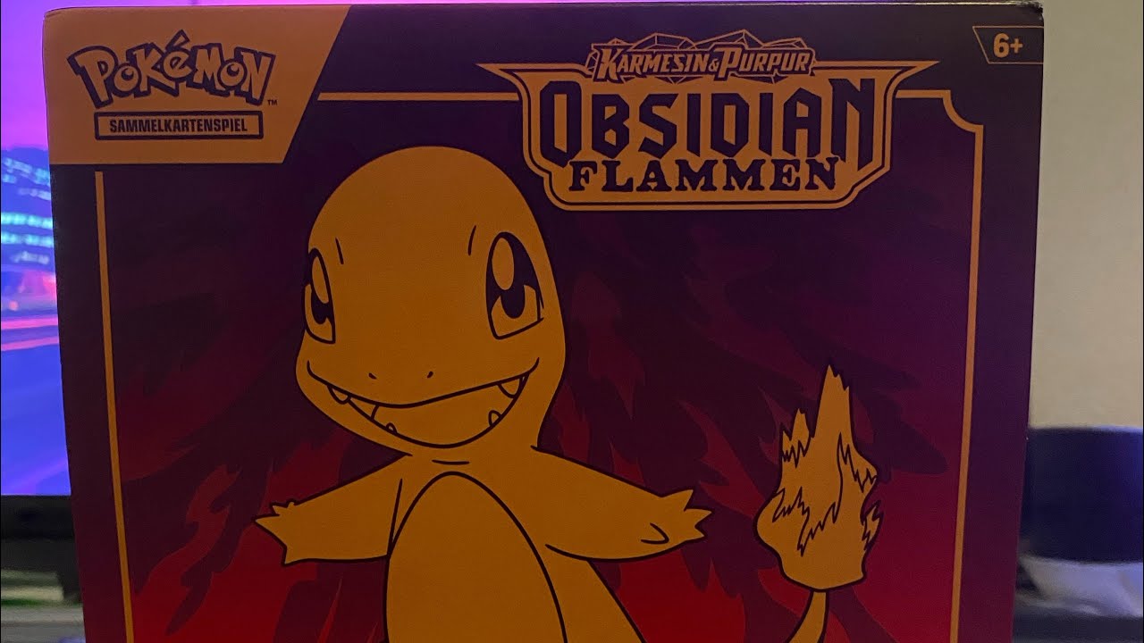Caja pokemon charmander obsidian flammen - YouTube