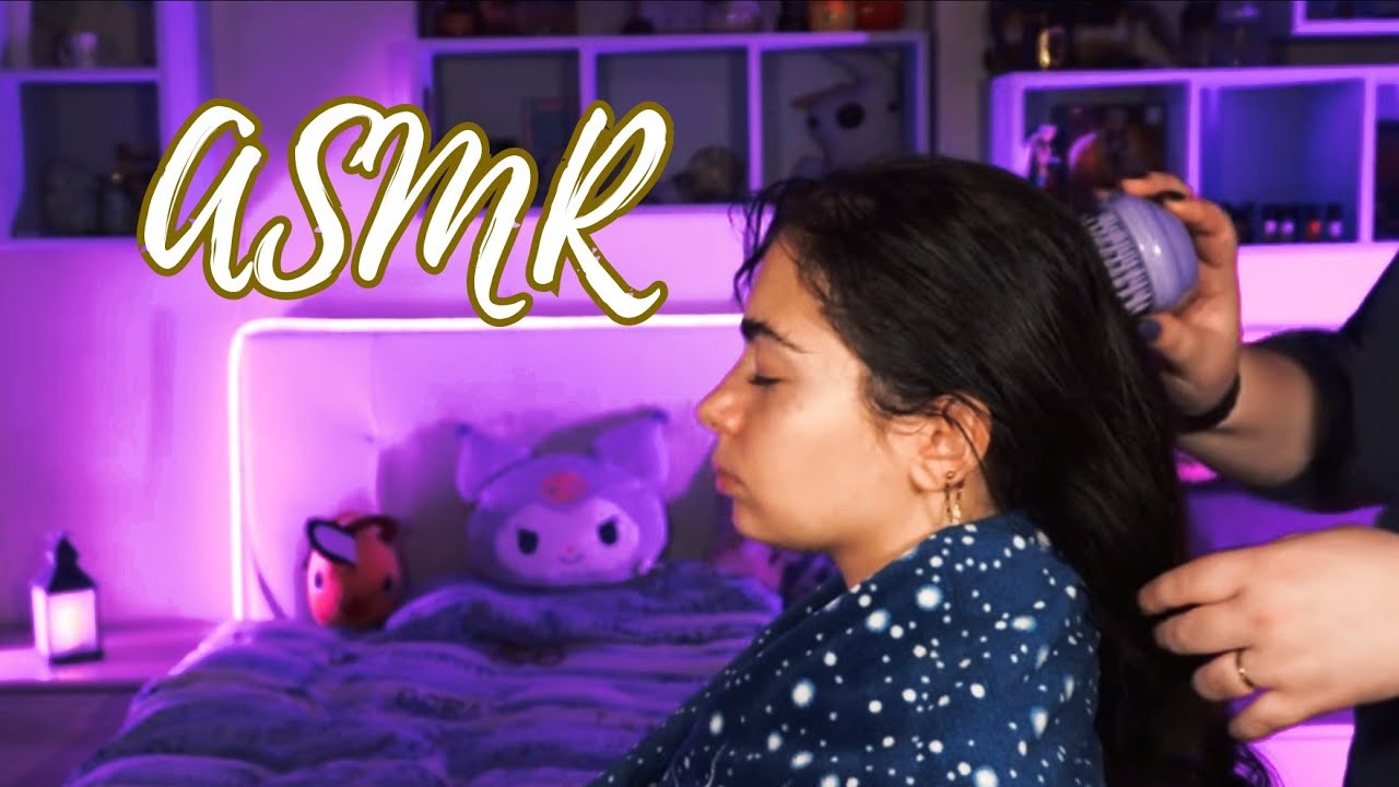 Asmr~relaxing Scalp Treatment And Massage On My Sister Youtube