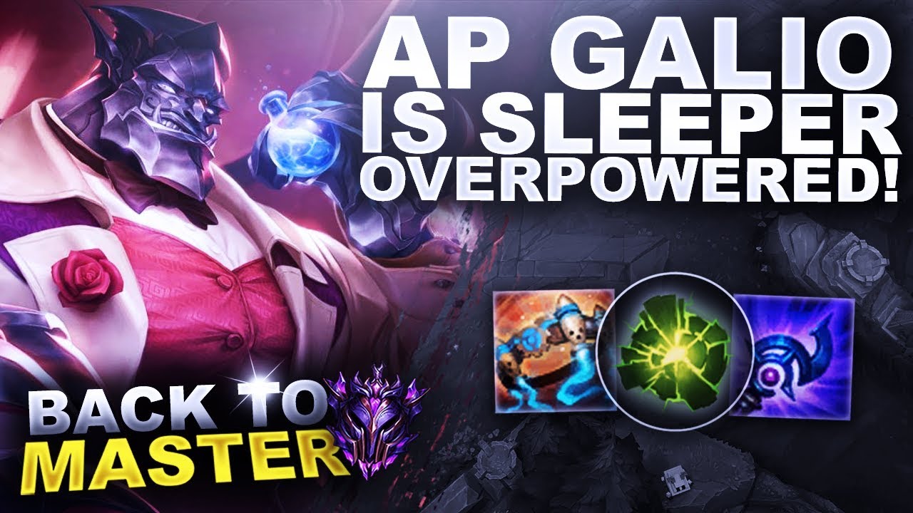 AP GALIO IS SLEEPER OVERPOWERED! - Back to Master | League of Legends ...