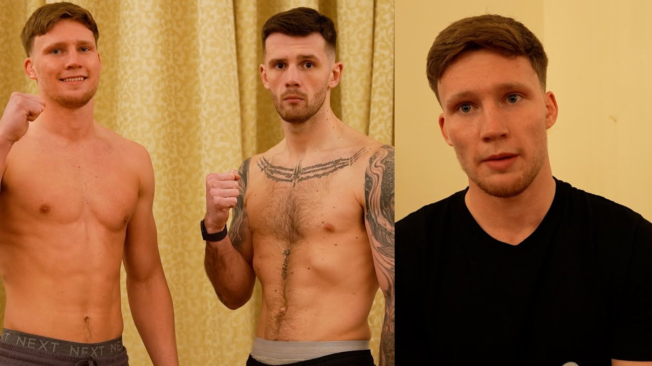 Weigh-in Leon Willings v Jake Barton plus a quick chat with Leon - YouTube