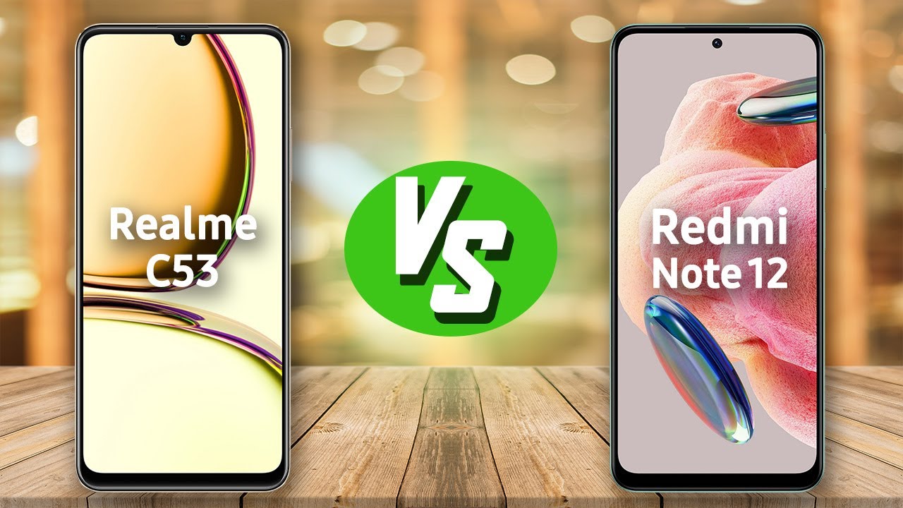 Realme C53 vs Redmi Note 12 - الشكل قبل الأداء ⁉ - YouTube