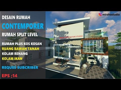 Desain Rumah dan Kos-kosan Konsep Kontemporer