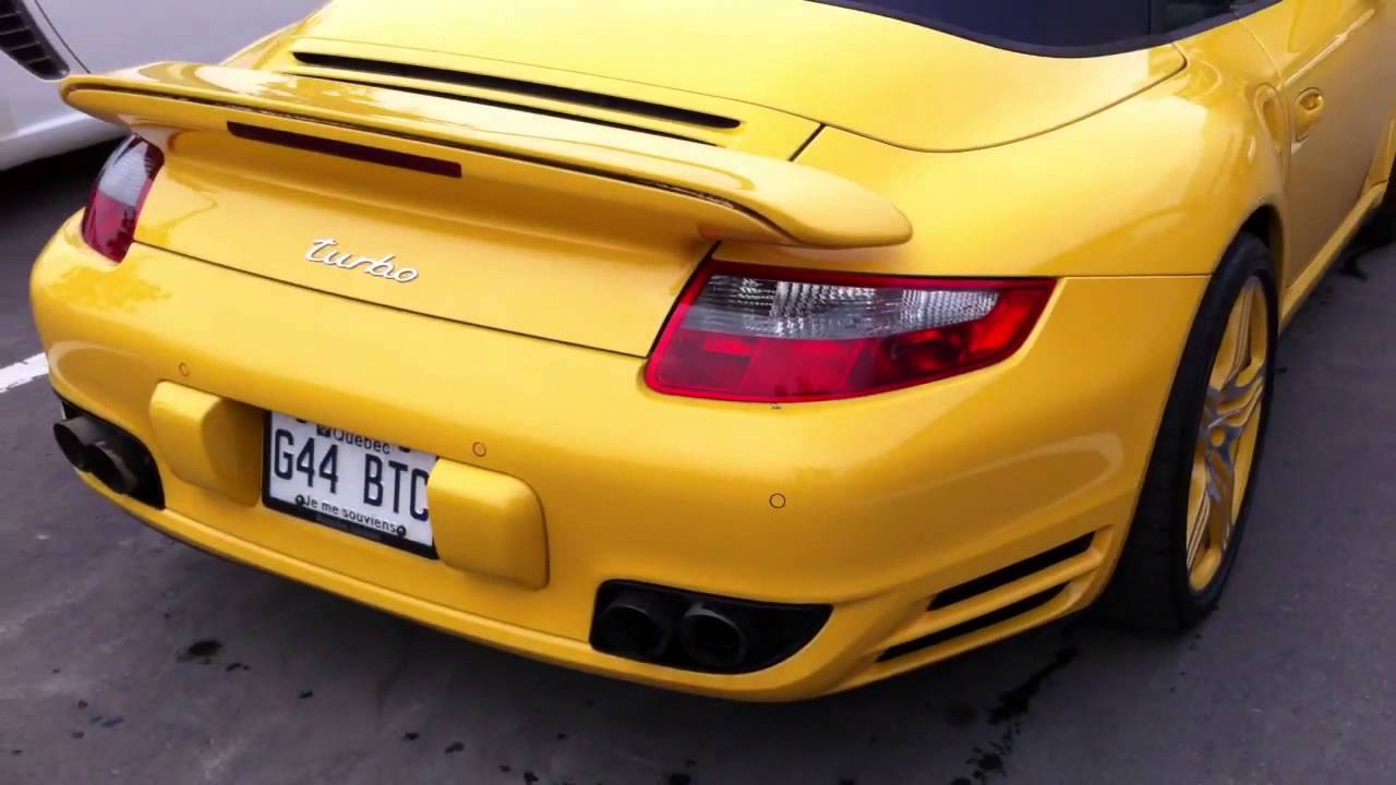 Porsche 911 Turbo Cabriolet in Laval 720p - YouTube