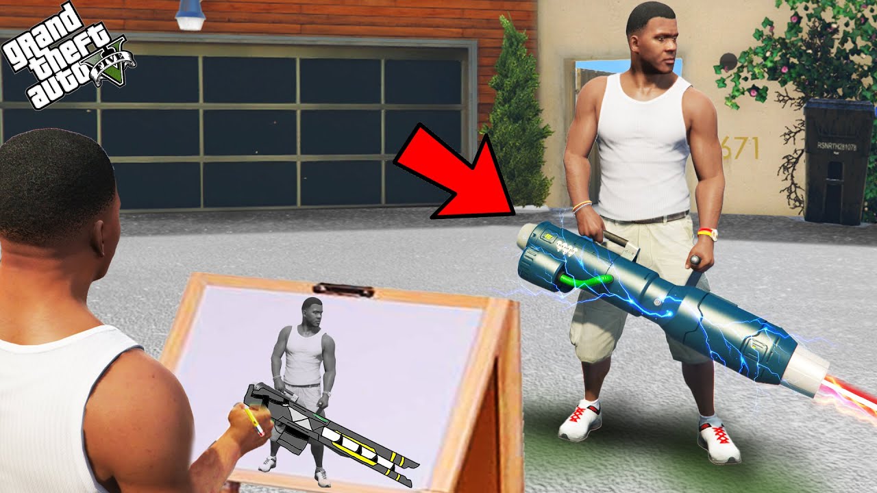 Franklin Uses Magical Painting To Find The Most Dangerous Weapon In Gta ...