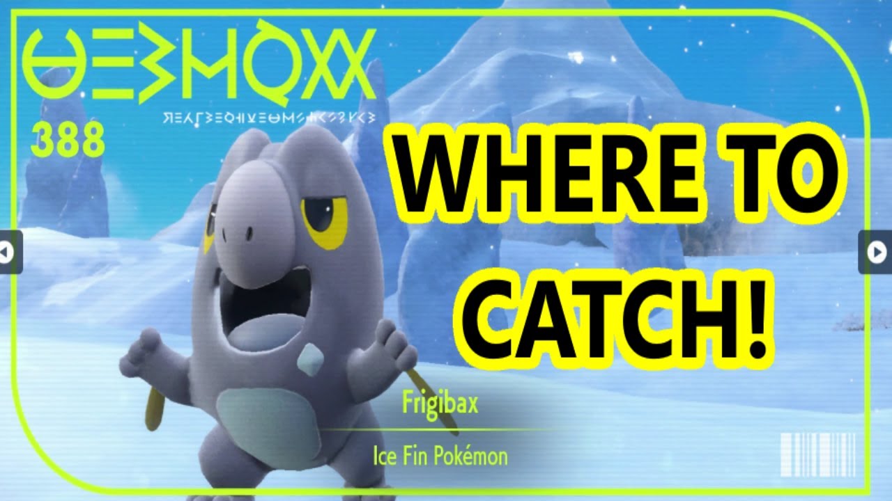 Where To Catch Frigibax In Pokemon Scarlet And Violet - YouTube