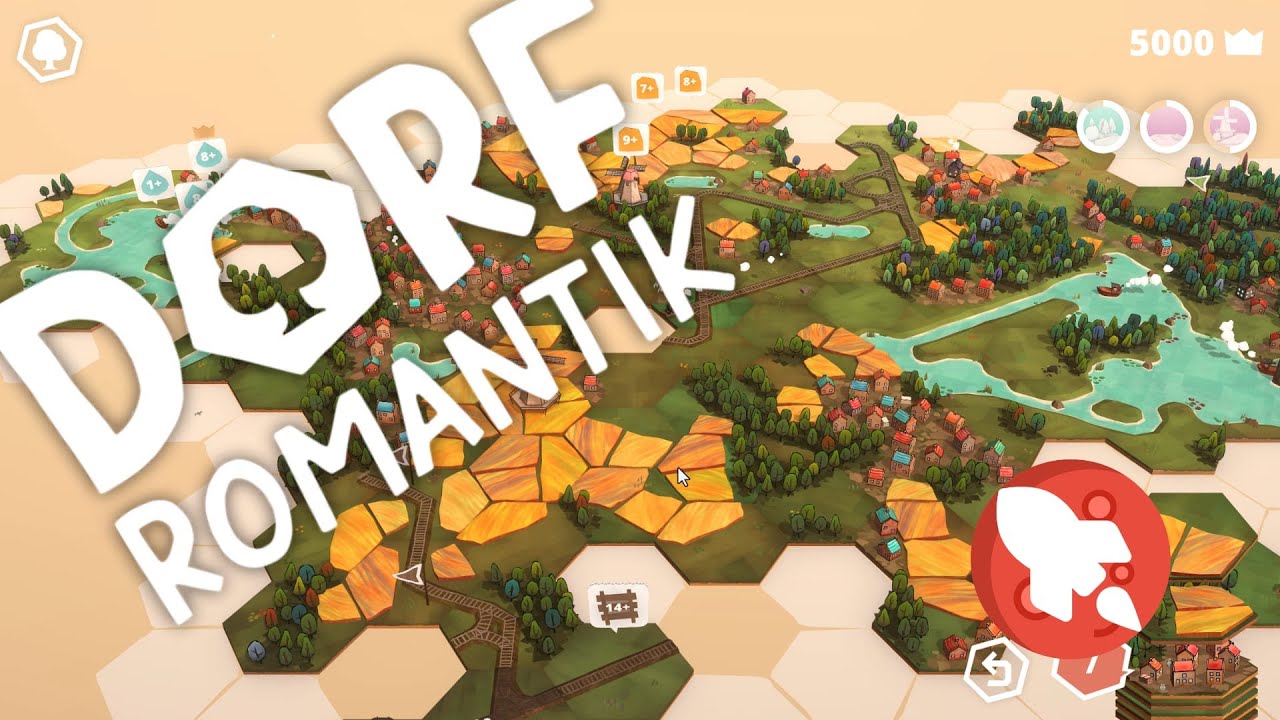 Dorf Romantik - A Relaxing Hex-based "City" Builder - YouTube