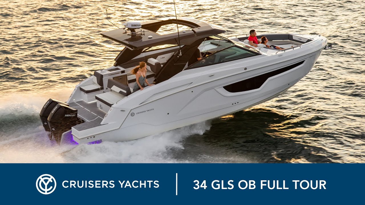 Cruisers Yachts 34 GLS Outboard | Full Tour - YouTube
