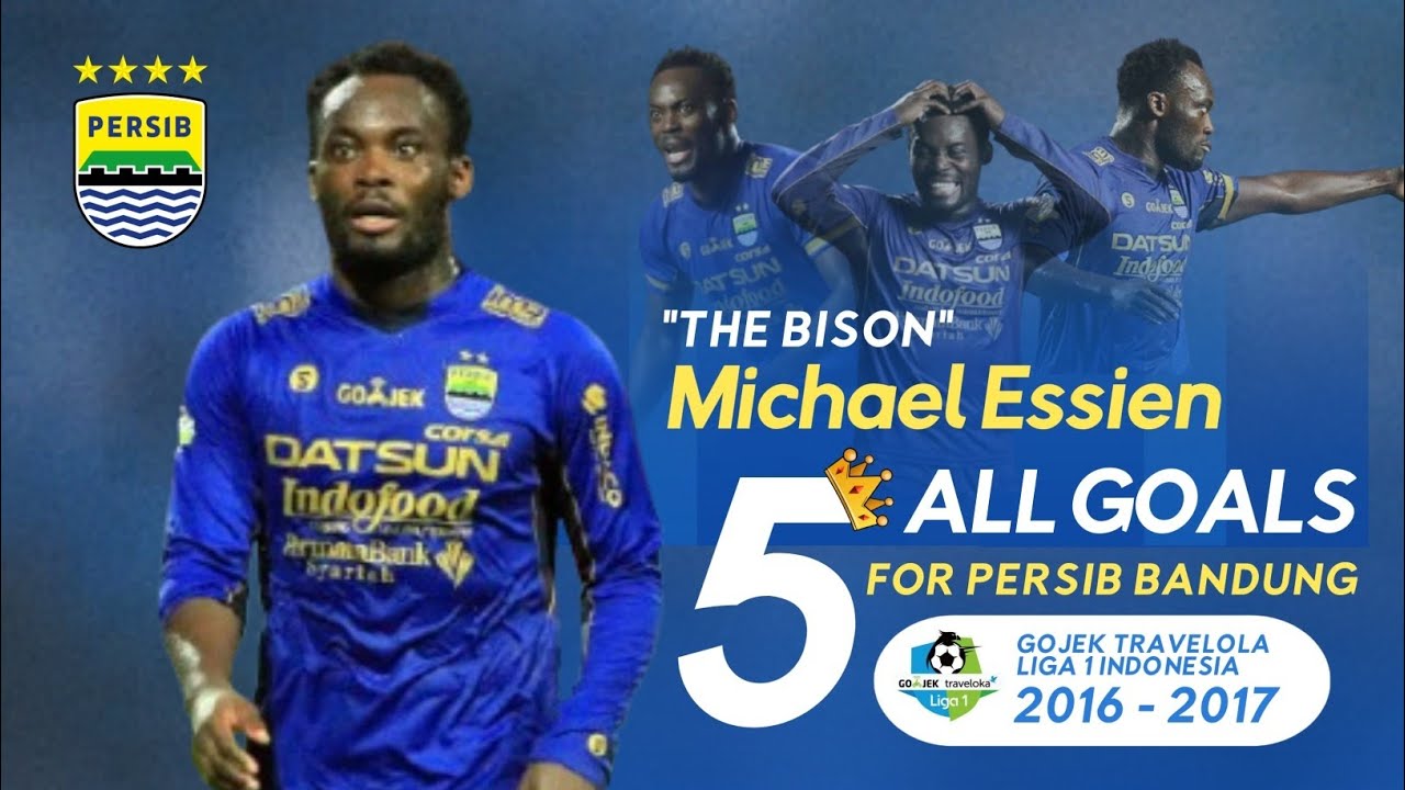 Michael Essien | All Goals Persib Bandung | 5 Goals Highlights ...