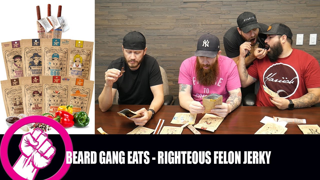 Beard Gang Eats - Righteous Felon Jerky - YouTube