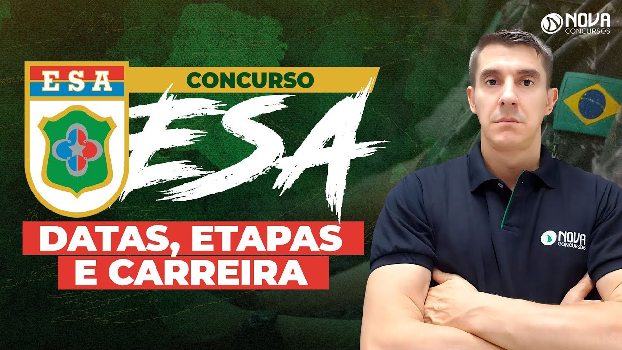 Concurso ESA 2023 Principais Informações do Edital - YouTube