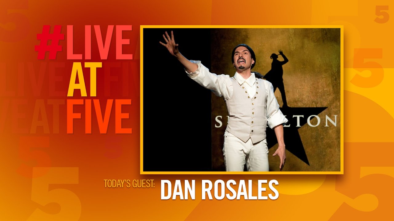 Broadway.com #LiveatFive with Dan Rosales of SPAMILTON - YouTube