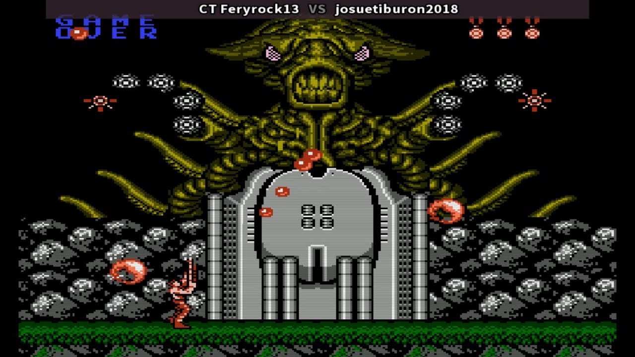 Contra (NES) 1 player gameplay Konami 1987 Nintendo Entertainment ...