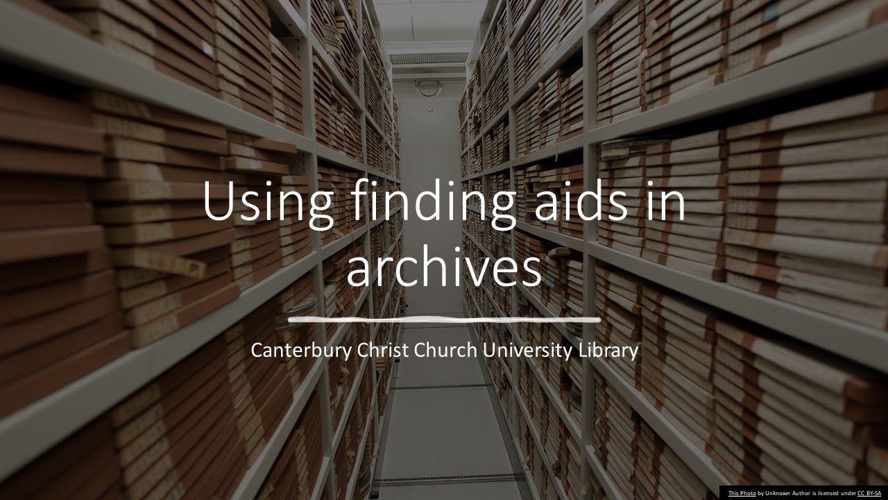 Using finding aids in archives - YouTube