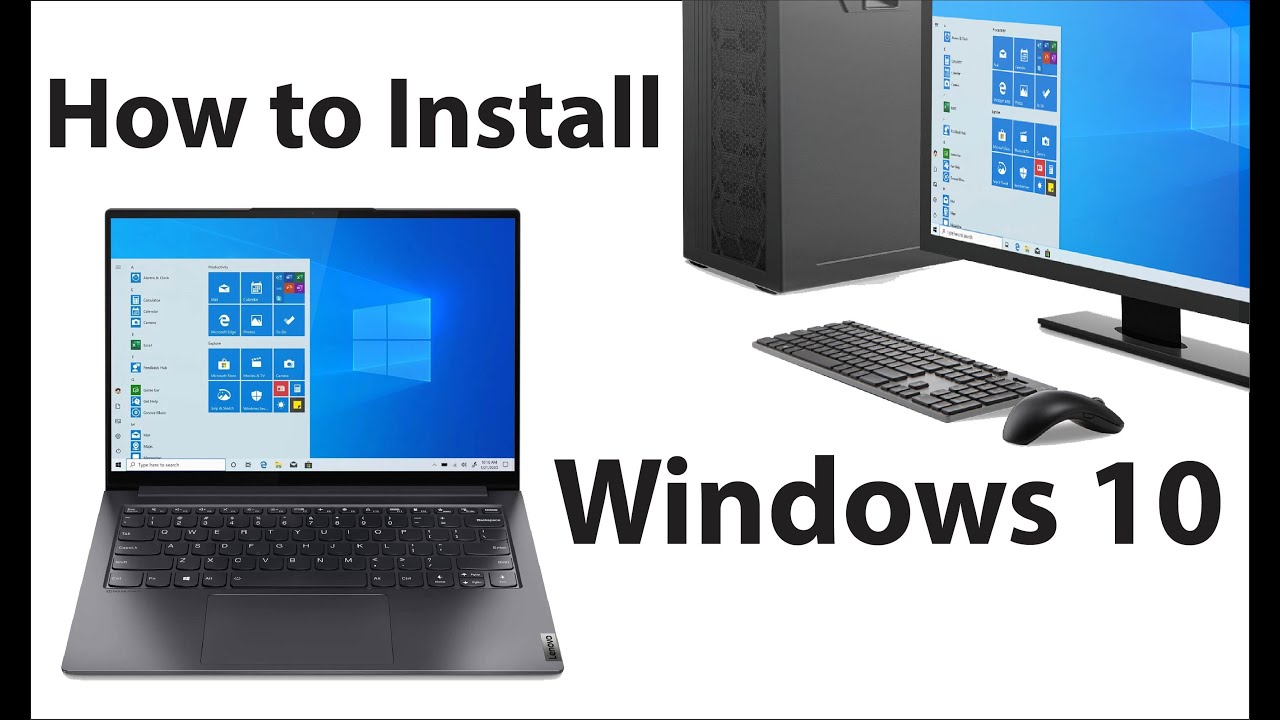 How to Install Windows 10 on a Computer or Laptop From a USB Drive or ...