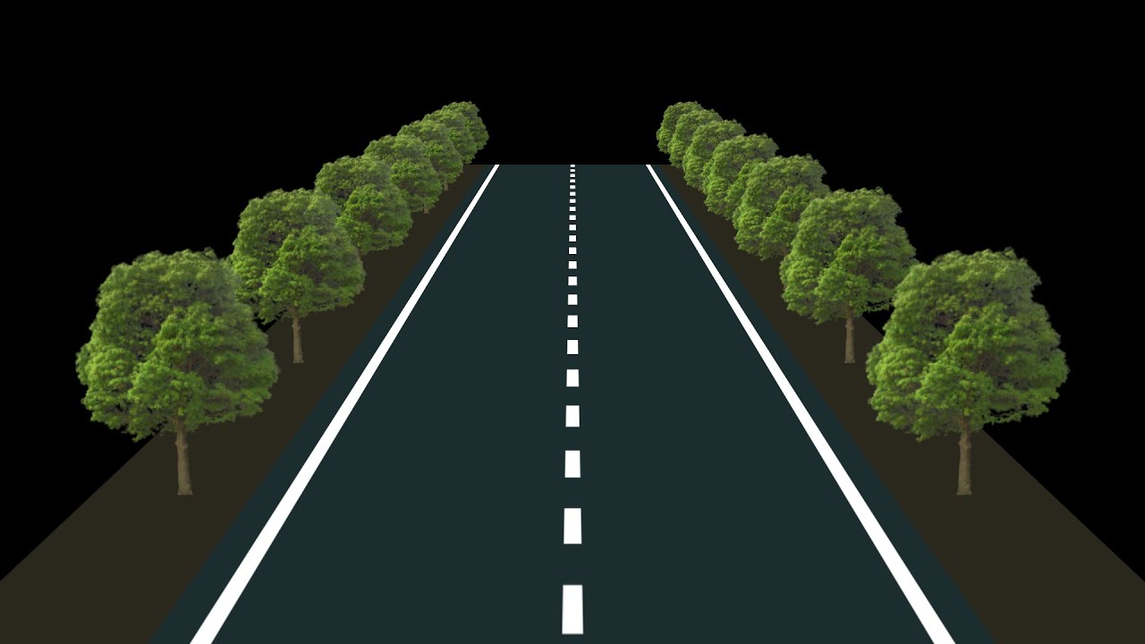 After effects ile ağaçlı yol animasyonu - YouTube