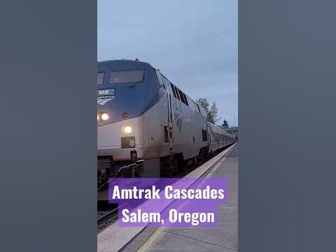 Amtrak Cascades Talgo arriving at Salem, Oregon #shorts - YouTube