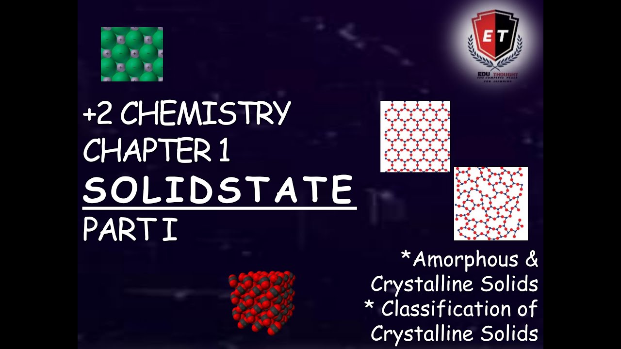 CLASS 12 | CHEMISTRY | SOLID STATE | PART 1 - YouTube
