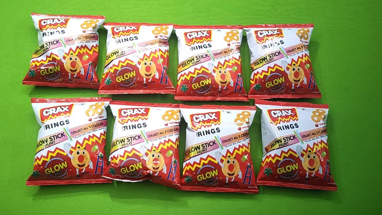 Collection Of Glow Stick Surprises in Crax Rings - YouTube