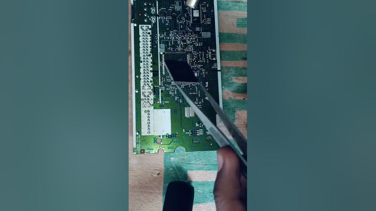 how to remove smd ic from pcb board - YouTube