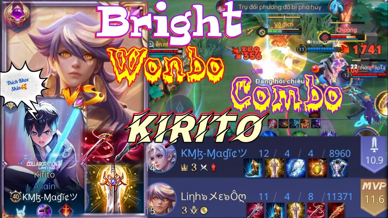 Bright Wonbo Combo Allain Kirito | Cách Chơi Bright Đi Rừng Mùa 22 Full ...