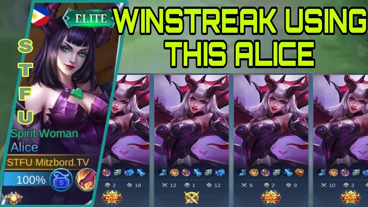 EP27. | WINSTREAK USING THIS ALICE HYBRID MAGIC BUILD || ALICE GAMEPLAY ...