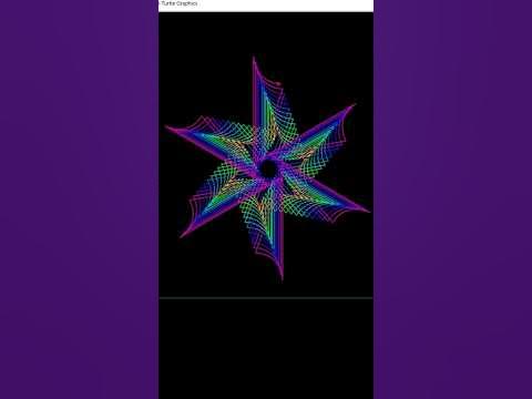 python Flower drowning turtle graphics 3d animation #shorts #python # ...