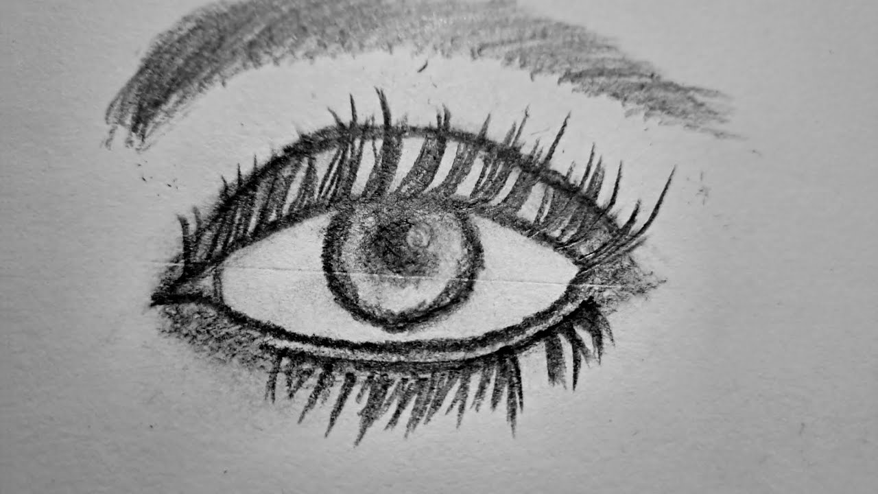 Eye 👁 | (Time lapse) eye drawing - YouTube