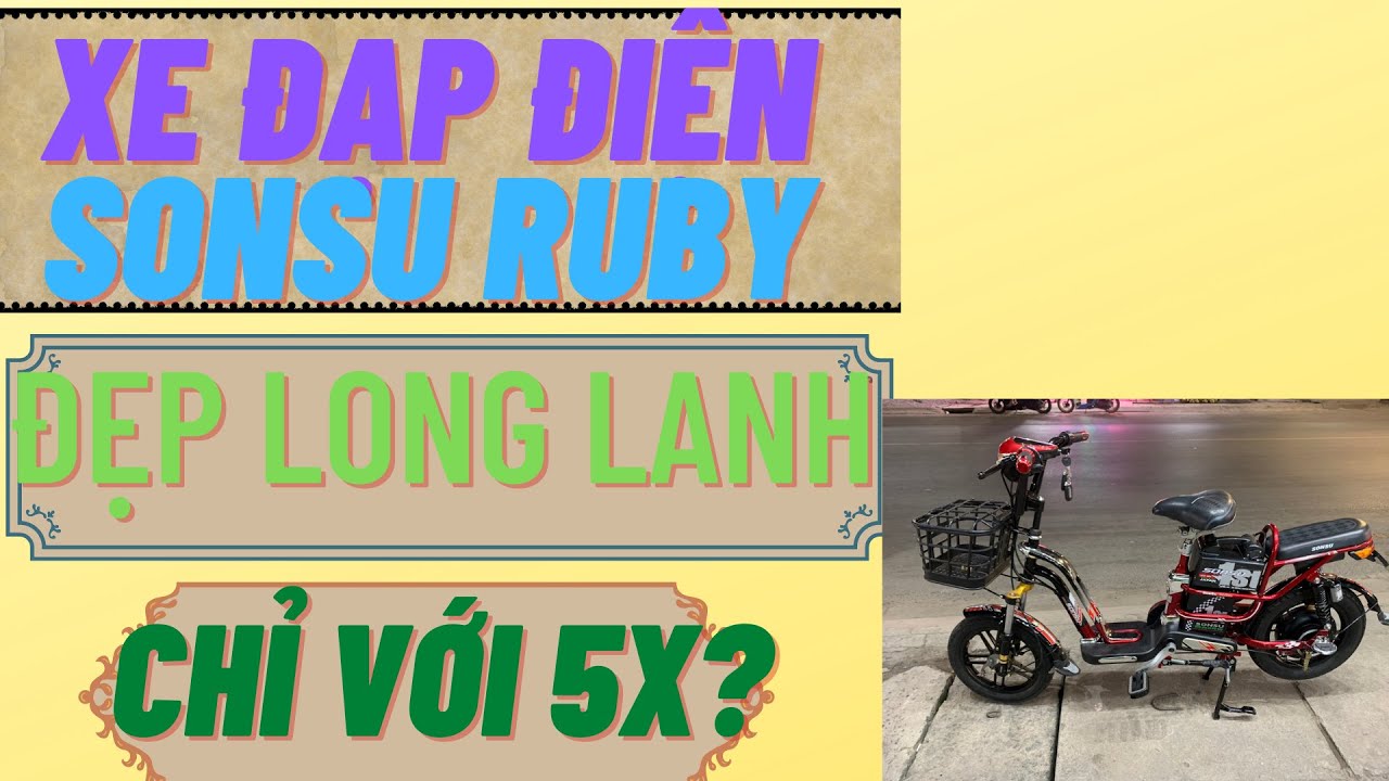 Xe đạp điện SonSu ruby||ELECTRIC BIKE - YouTube