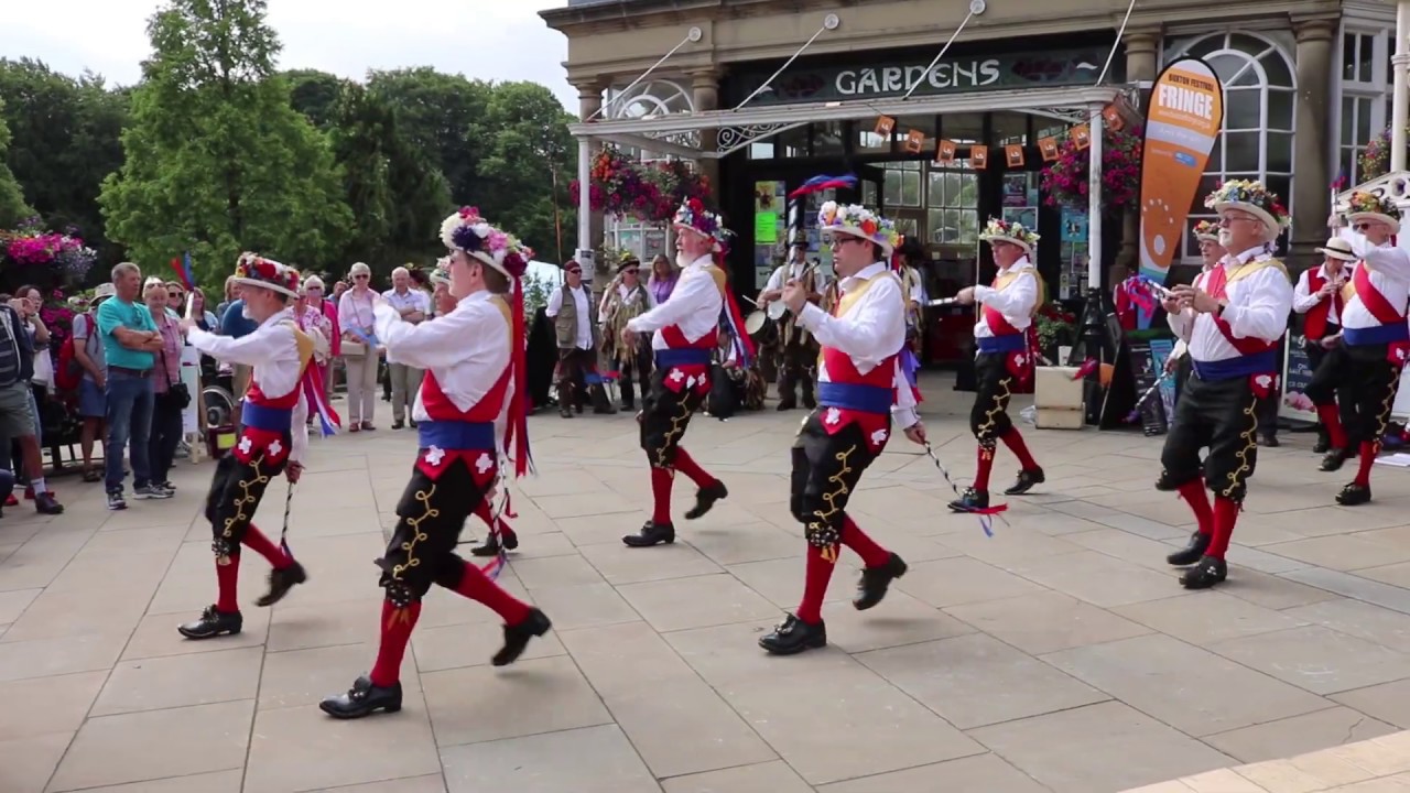 Manchester Morris Men at the Buxton Day of Dance 2018 - YouTube
