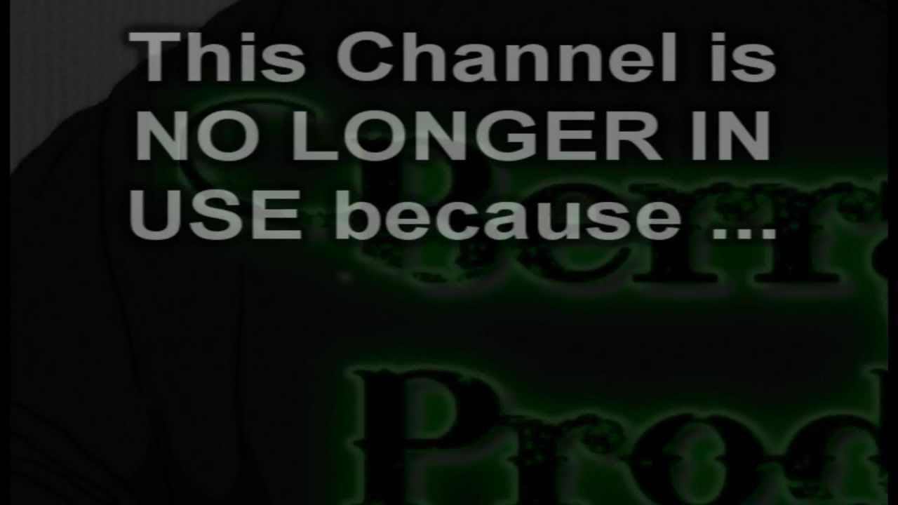 THIS CHANNEL IS NO LONGER IN USE! - YouTube