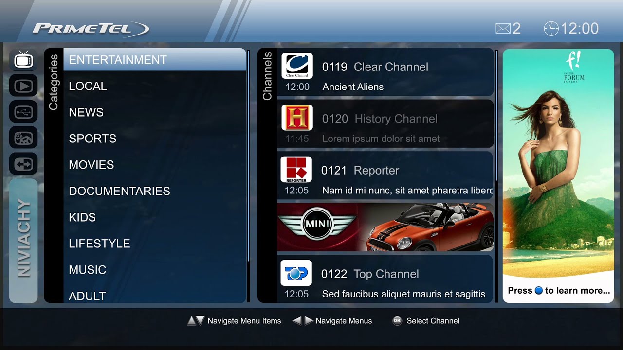 New STB Interface - YouTube
