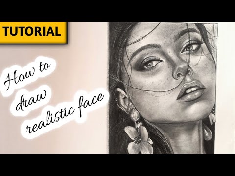 How to draw realistic face | drawing face easy | #subscribe # ...